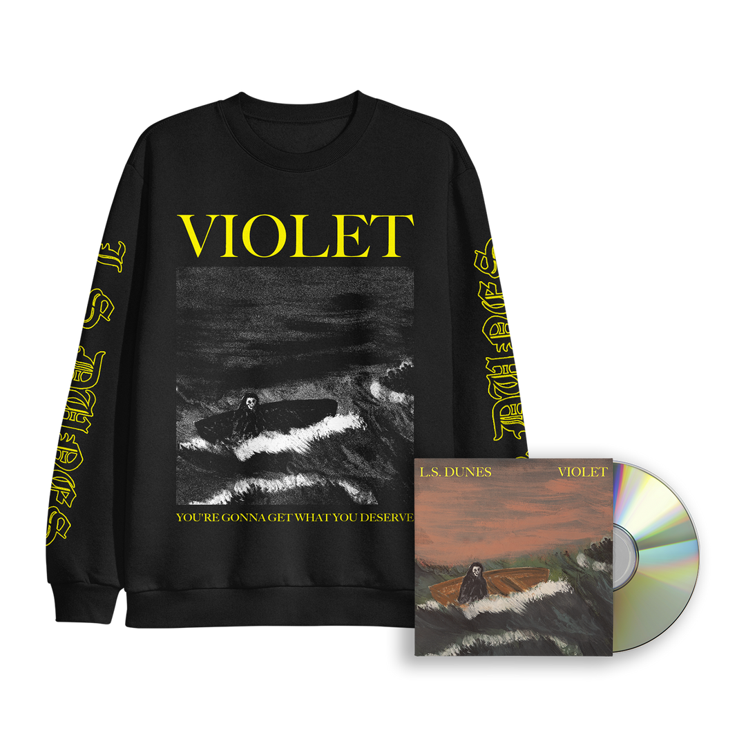 L.S. Dunes – Violet Album Cover Crewneck Sweatshirt + CD – Concord Records